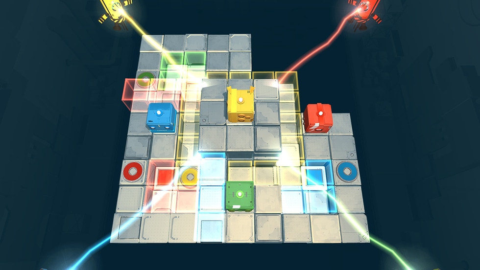 Death Squared is a puzzle game about communication and robot explosions ...