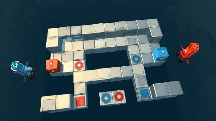 Death Squared is a puzzle game about communication and robot explosions ...