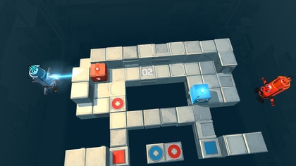 Death Squared is a puzzle game about communication and robot explosions ...