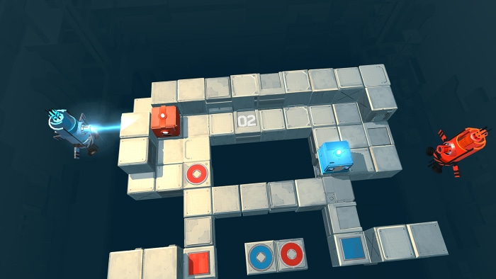 Death Squared is a puzzle game about communication and robot explosions ...