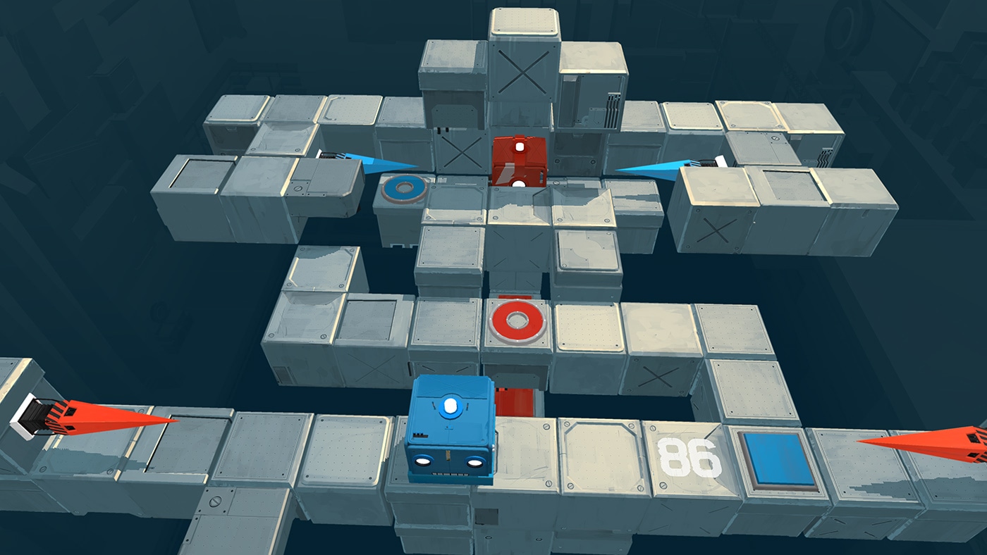 Death Squared is a puzzle game about communication and robot explosions ...
