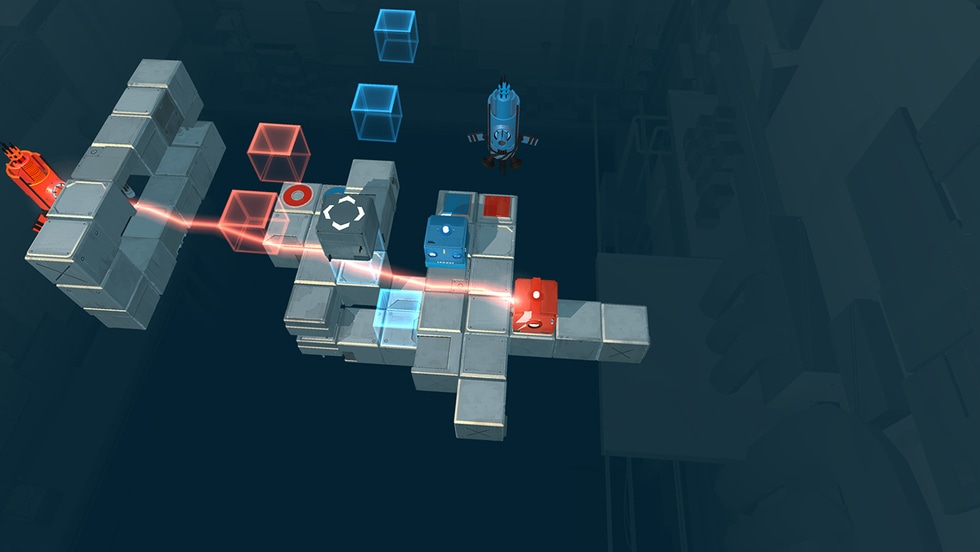 Death Squared is a puzzle game about communication and robot explosions ...