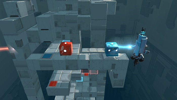 Death Squared is a puzzle game about communication and robot explosions ...