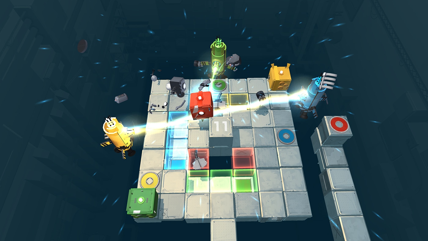 Death Squared is a puzzle game about communication and robot explosions ...